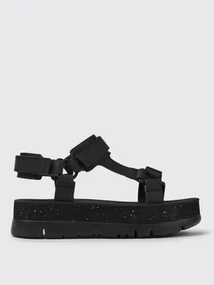Camper Oruga Up Calfskin Sandals - Black