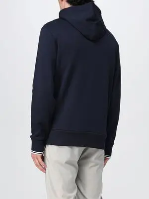 Fred Perry Embroidered Laurel Wreath Hoodie - Navy