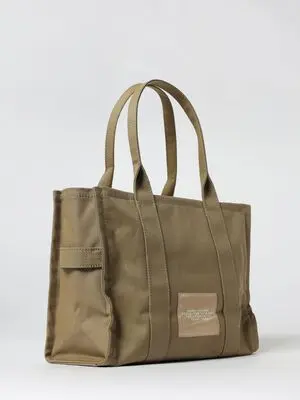 Marc Jacobs The Tote Bag In Canvas With Jacquard Logo - Green