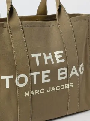 Marc Jacobs The Tote Bag In Canvas With Jacquard Logo - Green