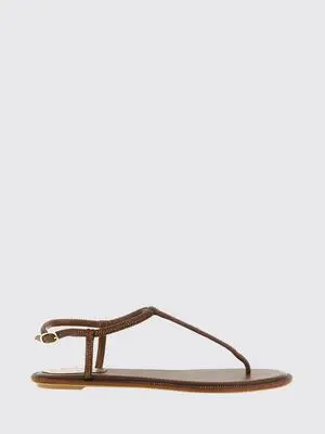 Rene Caovilla Rene Caovilla Embellished Heeled Sandal Brown