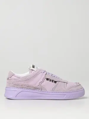 MSGM X Acbc Leather Sneakers - Lilac