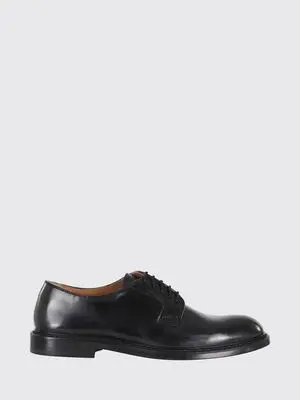 DOUCAL'S Brushed Leather Derby Shoes - Black