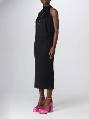 Versace Jersey Halterneck Midi Dress