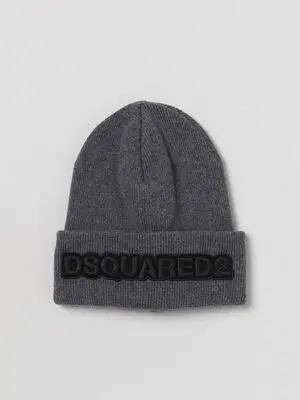 Dsquared2 Dsquared2 Embroidered Logo Beanie Grey