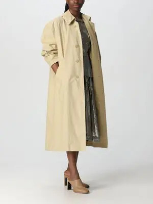 MAISON MARGIELA Single Breasted Trench Coat - Beige