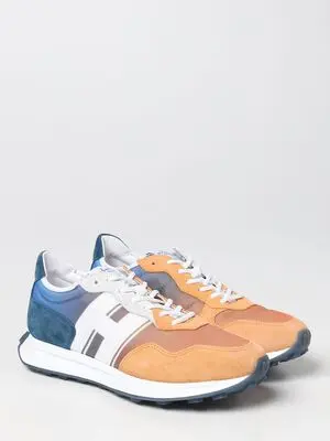 Hogan H601 Suede And Mesh Sneakers - Blue