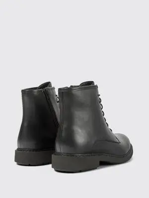 Camper Lace Up Ankle Boots - Black