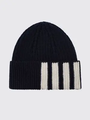 Thom Browne 4-bar Stripe Cashmere Beanie - Blue