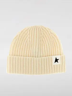 GOLDEN GOOSE Ribbed Beanie - White