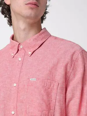 Barbour Linen And Cotton Shirt - Red