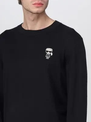 Karl Lagerfeld Embellished Crew Neck Sweater