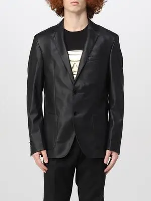 Karl Lagerfeld Tailored Leather Jacket - Black