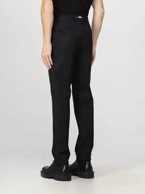 Karl Lagerfeld Tailored Trousers With Chain Detail - Black