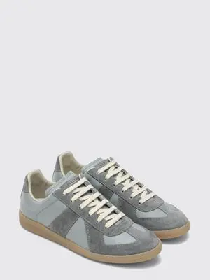 MAISON MARGIELA Leather And Suede Sneakers - Grey