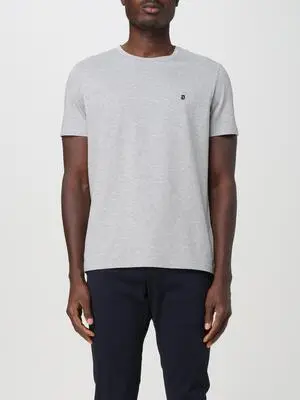 DONDUP Cotton T-shirt With Mini Logo Grey