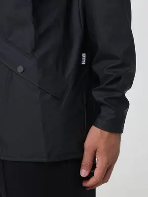Rains Hooded Waterproof Jacket - Black