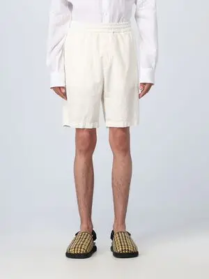PAOLO PECORA Elasticated Waist Shorts - Yellow Cream