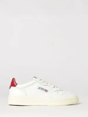 AUTRY Autry Medalist Low Top Trainers In Bicolour Leather And Suede Ruby