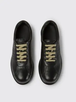 Camper Pelotas Calfskin Lace-up Sneakers - Black