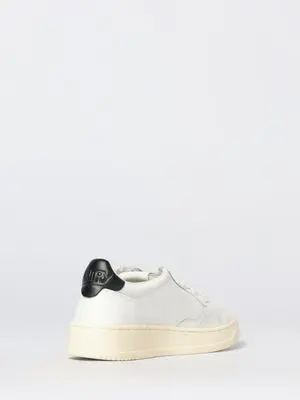 AUTRY Medalist Low Bi Leather Sneakers With Perforated Toe - Black
