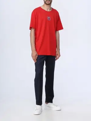 Balmain T-shirt In Cotton - Red