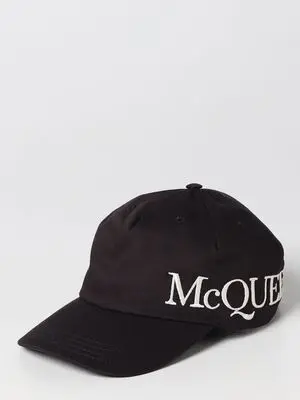 Alexander McQueen Embroidered Logo Cotton Baseball Cap - Black