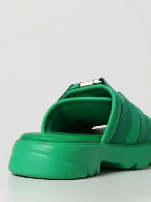 Bottega Veneta Flash Rubber And Canvas Sandals - Green