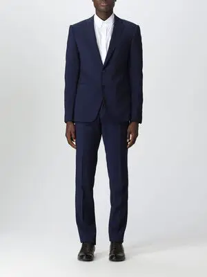 Emporio Armani Wool Suit Blue