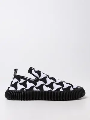 Bottega Veneta Ripple Knit Jacquard Sneakers - Black