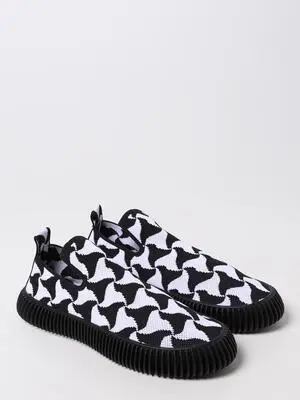 Bottega Veneta Ripple Knit Jacquard Sneakers - Black