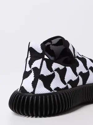 Bottega Veneta Ripple Knit Jacquard Sneakers - Black