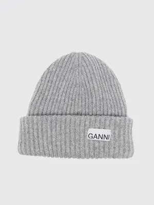 GANNI GANNI Recycled Wool-Blend Beanie Multicolor