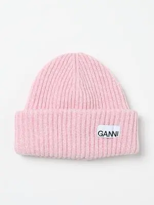 GANNI GANNI Recycled Wool-Blend Beanie Violet