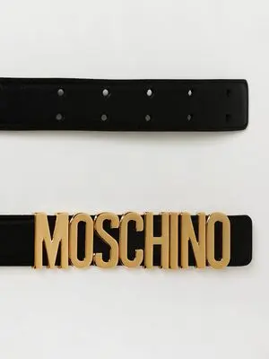 Moschino Logo Belt - Gold