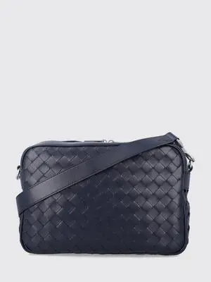 Bottega Veneta Bottega Veneta Woven Leather Shoulder Bag Blue