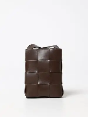 Bottega Veneta BOTTEGA VENETA Intrecciato Calfskin Phone Pouch Brown