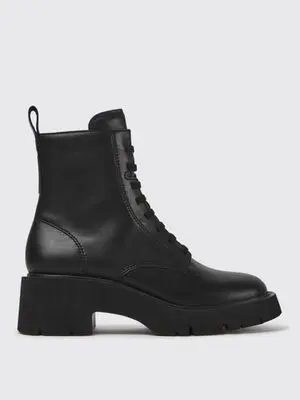 Camper Lace-up Combat Boots - Black
