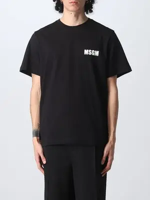 MSGM Cotton T-shirt Black