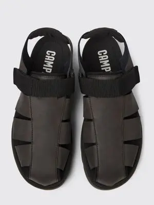 Camper Oruga Leather Sandals - Brown