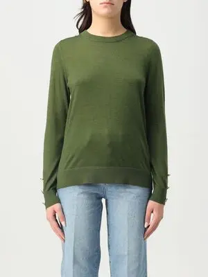 Michael Kors Button Detailed Fine Knit Pullover
