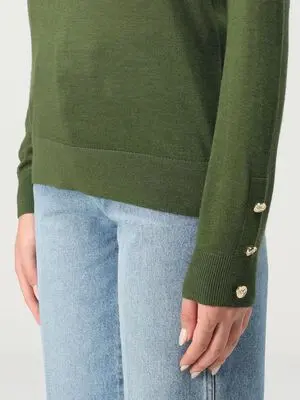 Michael Kors Button Detailed Fine Knit Pullover