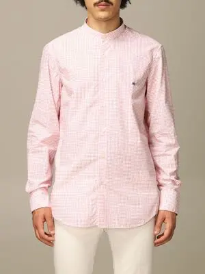 XC Linen Shirt With Korean Collar Red