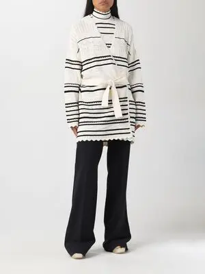 Elisabetta Franchi Crochet Cardigan - White