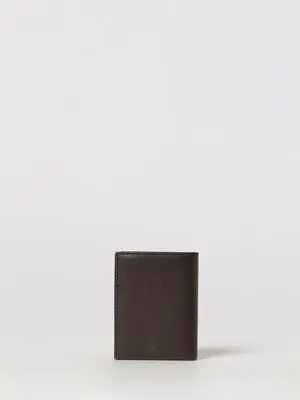 Comme Des Garçons Bifold Wallet In Sheepskin With Laminated Logo