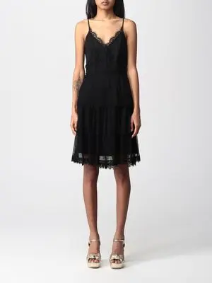 TWINSET Dress In Plumetis Tulle - Black