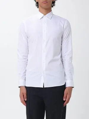Burberry Shirt In Stretch Cotton Poplin - White