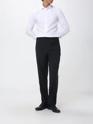Burberry Shirt In Stretch Cotton Poplin - White