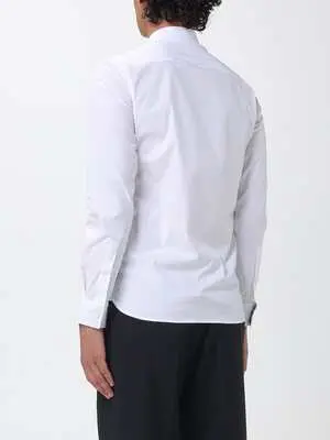 Burberry Shirt In Stretch Cotton Poplin - White