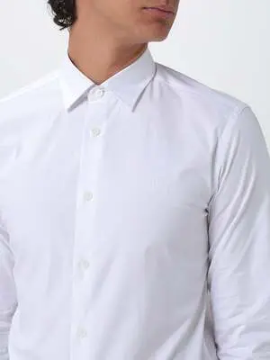 Burberry Shirt In Stretch Cotton Poplin - White
